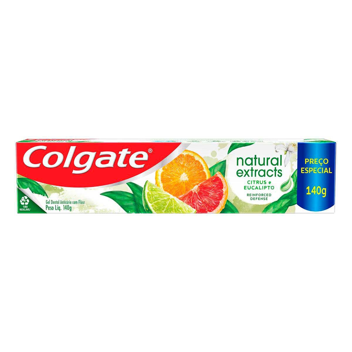 Pasta de Dente Colgate Natural Extracts Defesa Reforçada com 140g ...