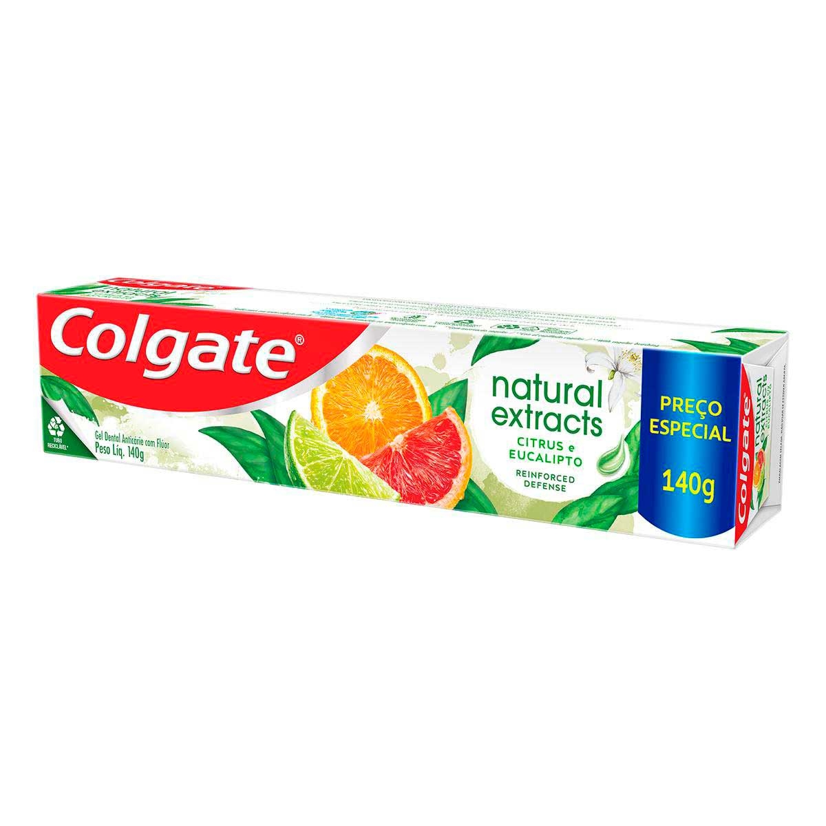 Pasta de Dente Colgate Natural Extracts Defesa Reforçada com 140g ...