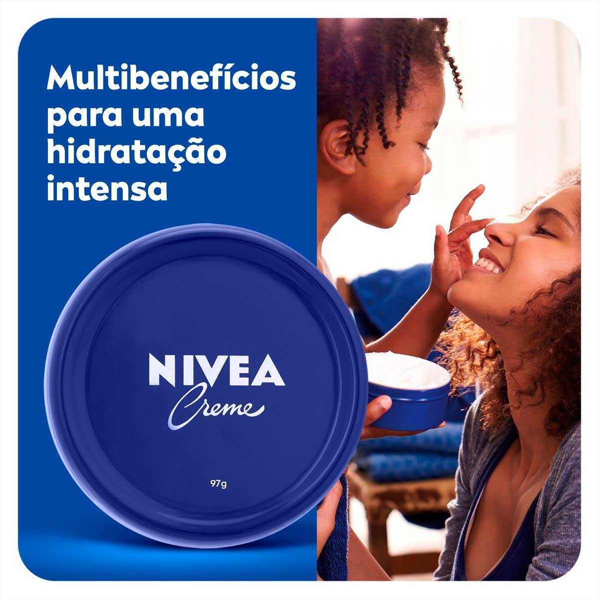 Nivea Creme Hidratante Rosto e Corpo em Lata com 97g | Droga Raia