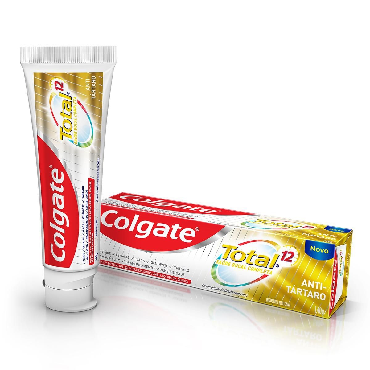 Pasta de Dente Colgate Total 12 Antitártaro com Flúor: ver preço ...