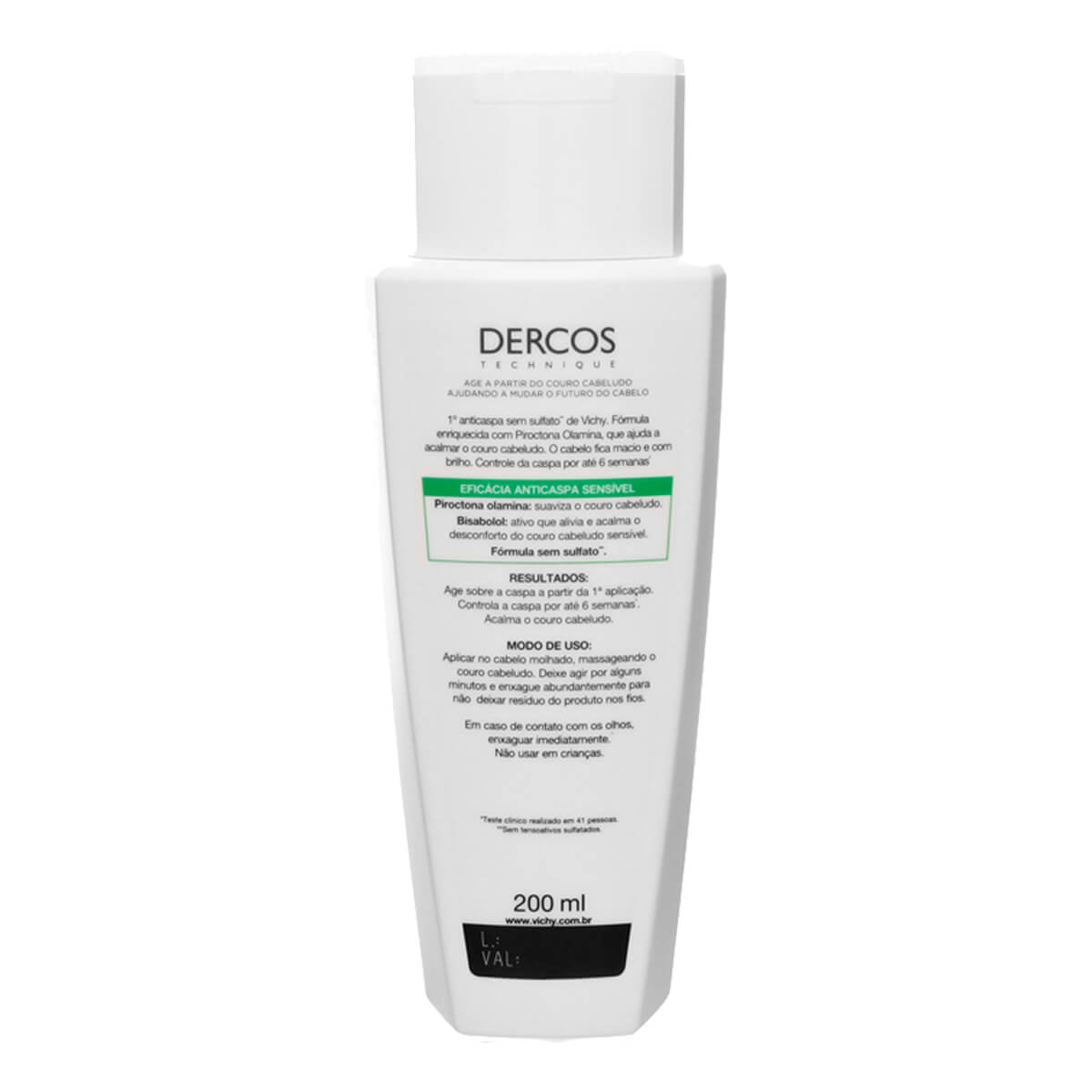 Vichy Shampoo Anticaspa Dercos para Couro Cabeludo Sensível 200ml ...