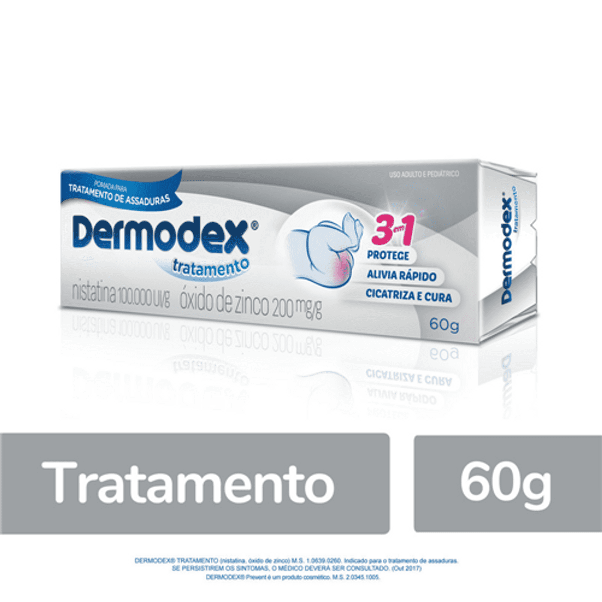 Pomada para Tratamento de Assaduras Dermodex Tratamento 60g | Droga Raia