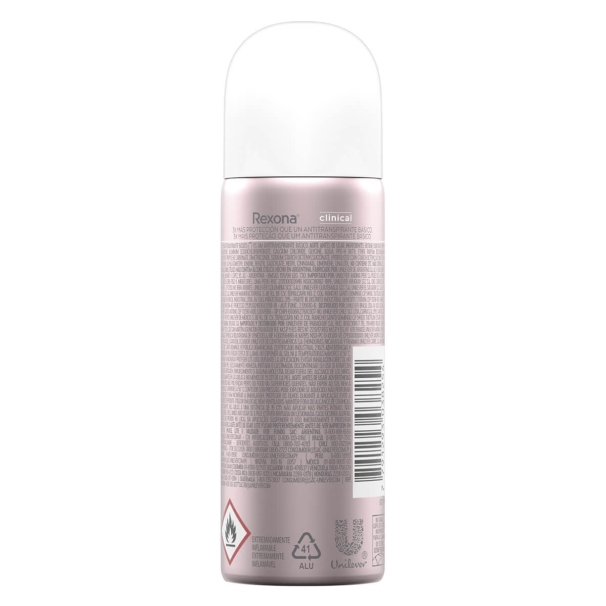 Desodorante Aerosol Antitranspirante Rexona Clinical Classic Feminino ...