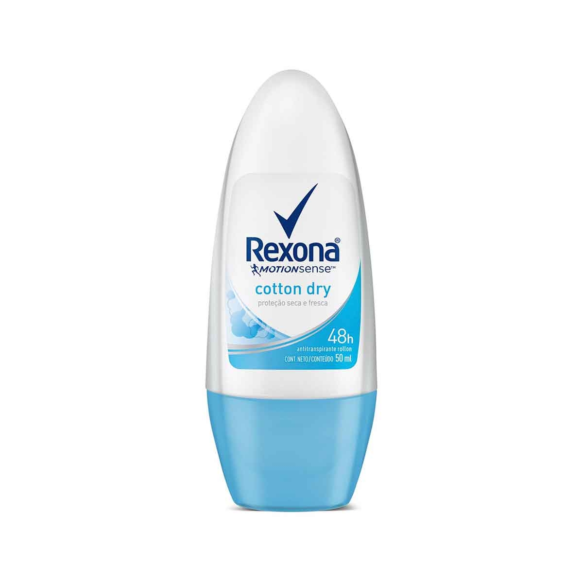 Rexona Cotton Dry Desodorante Roll-On Sem Álcool - Em Oferta | Droga Raia