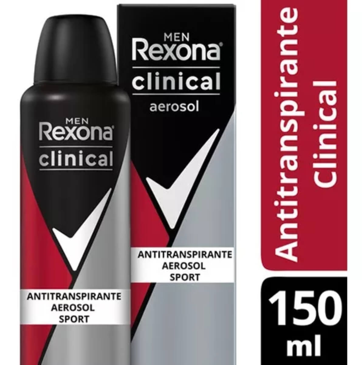 Desodorante Aerosol Antitranspirante Rexona Clinical Sport Masculino ...