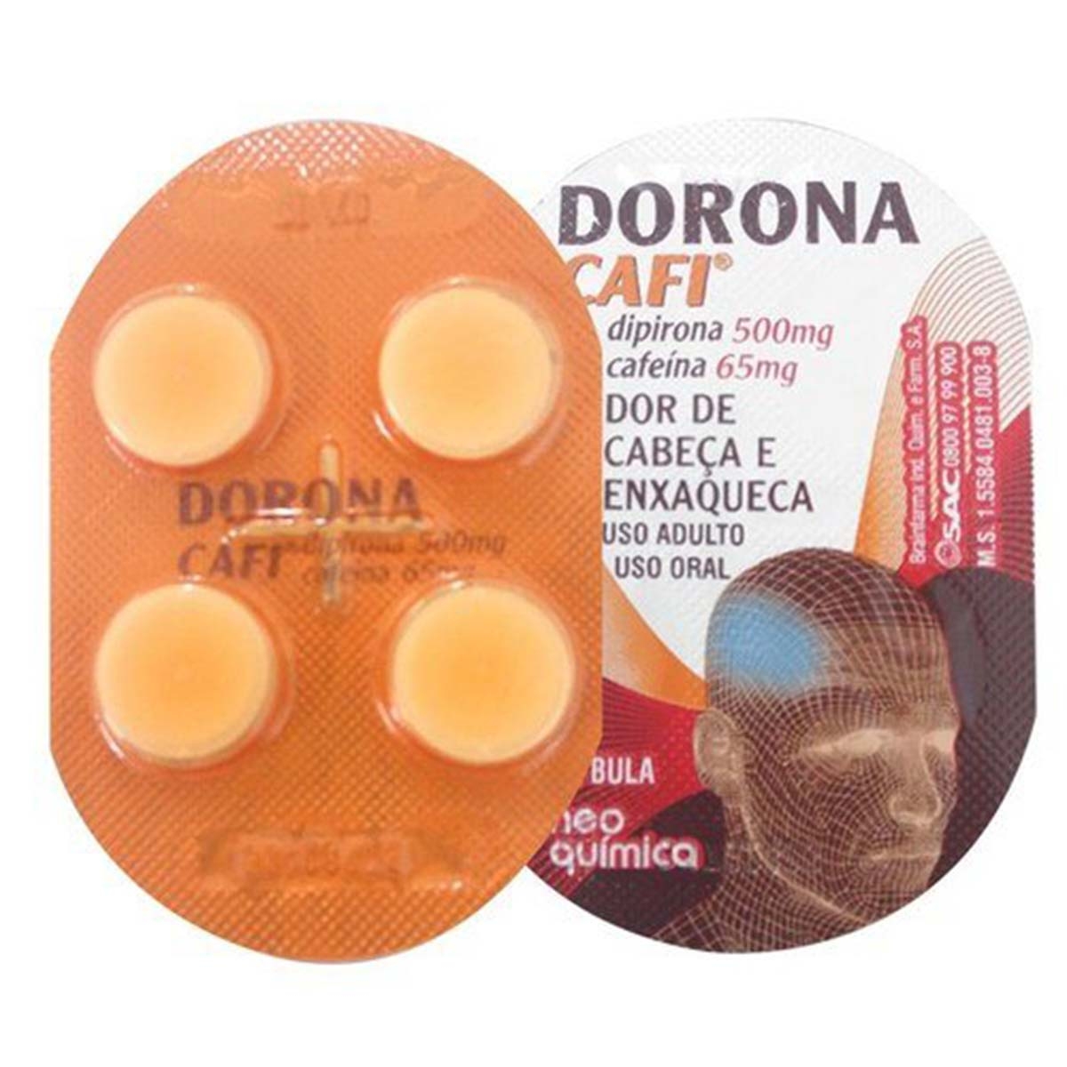 Dorona Cafi com 4 Comprimidos | Droga Raia