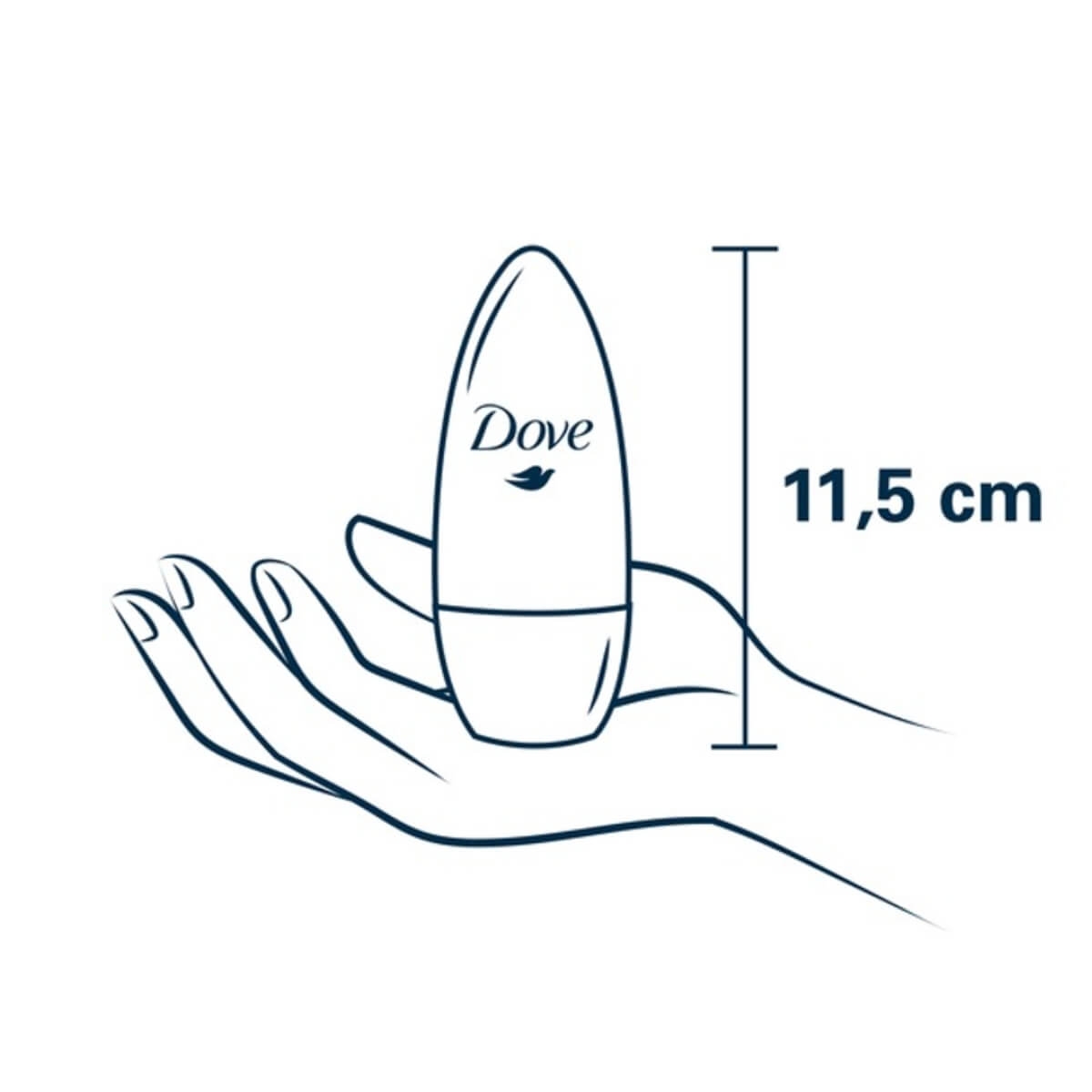 Desodorante Antitranspirante Roll-On Dove Original com 50ml | Droga Raia