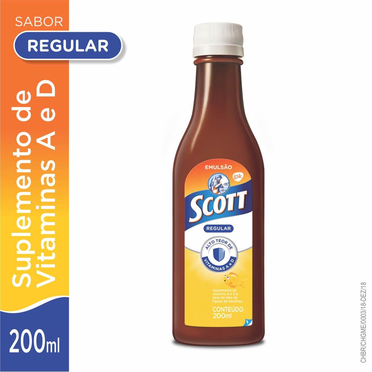 Emulsão Scott Tradicional 200ml Glaxosmithkline | Droga Raia
