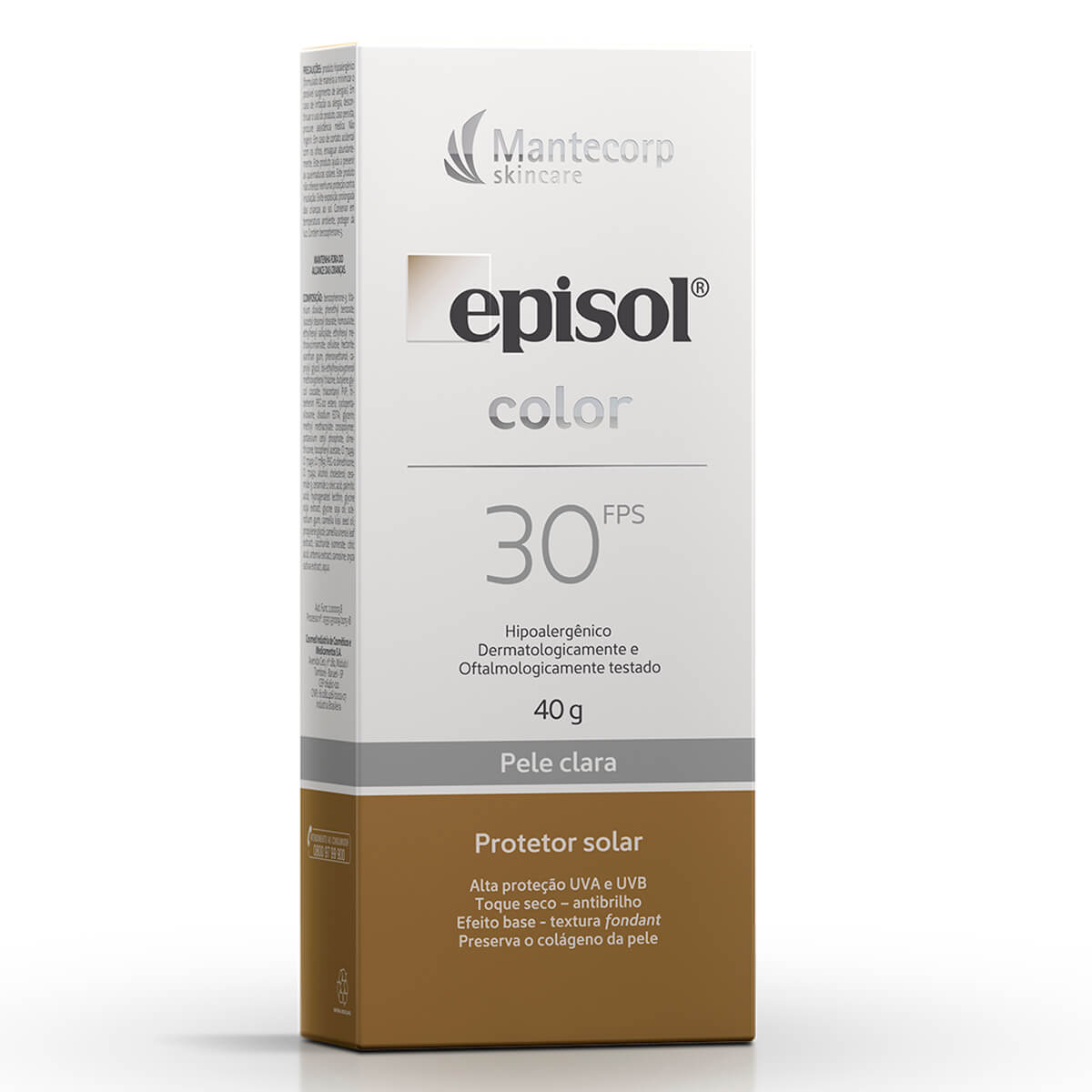 Protetor Solar Episol Color FPS 30 Facial Pele Clara com 40g | Droga Raia