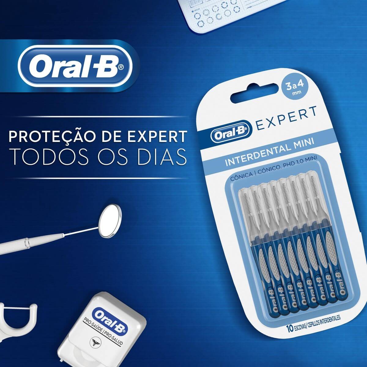 Escova de Dente Interdental Oral-B Expert Mini c/ 10un - Oferta | Droga ...