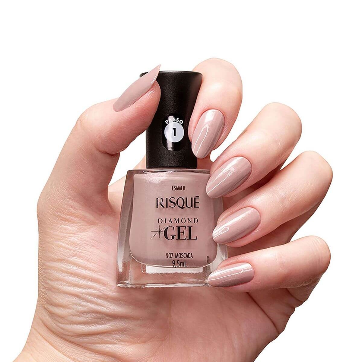 Esmalte Risqué Diamond Gel Noz Moscada: Melhor preço | Droga Raia