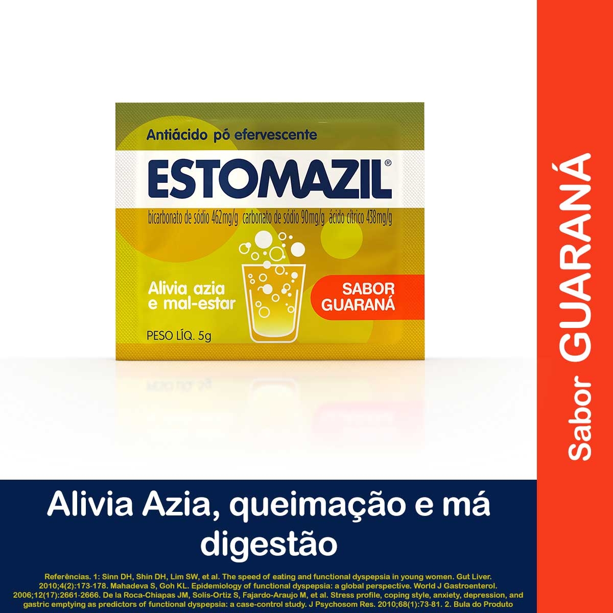 Estomazil Guaraná Pó Efervescente 5g | Droga Raia