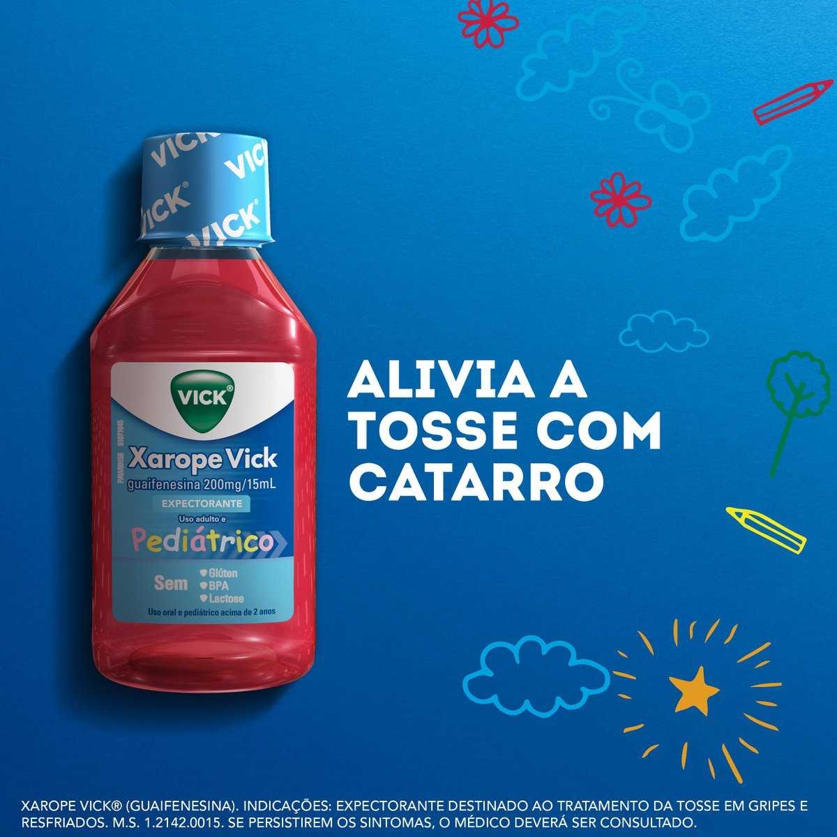 Vick Pediátrico Xarope Expectorante com 120ml: Encontre online | Droga Raia