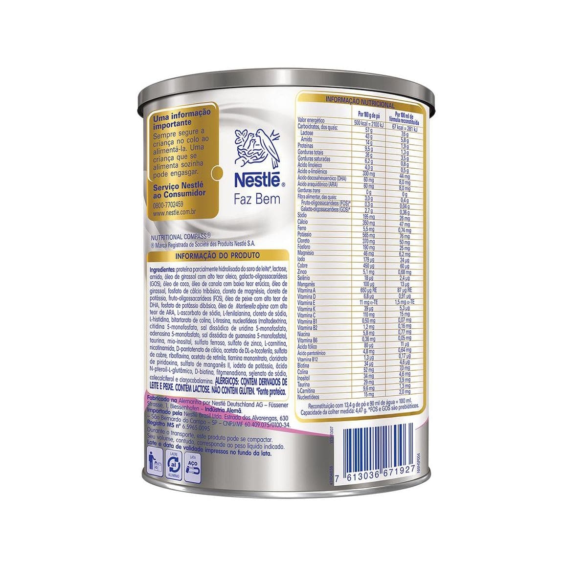 Fórmula Infantil NAN Sensitive 800g | Droga Raia