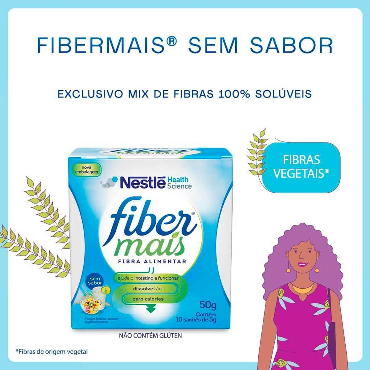 Fiber Mais Sem Sabor 50g | Droga Raia