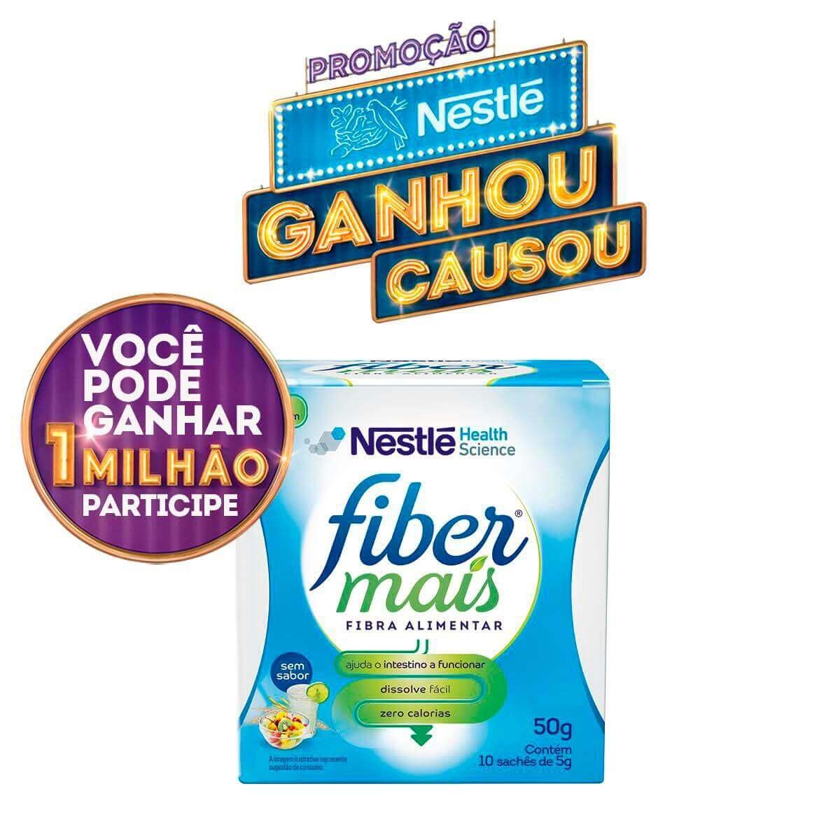 Fibra Alimentar Fiber Mais Sem Sabor 10 Sachês de 5g Cada | Droga Raia