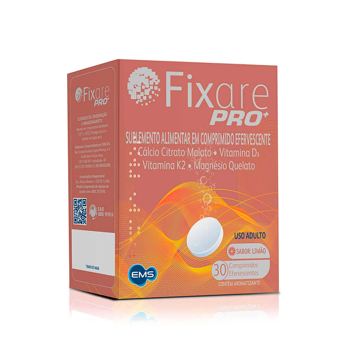 Suplemento Alimentar Fixare Pro com 30 comprimidos efervescentes ...