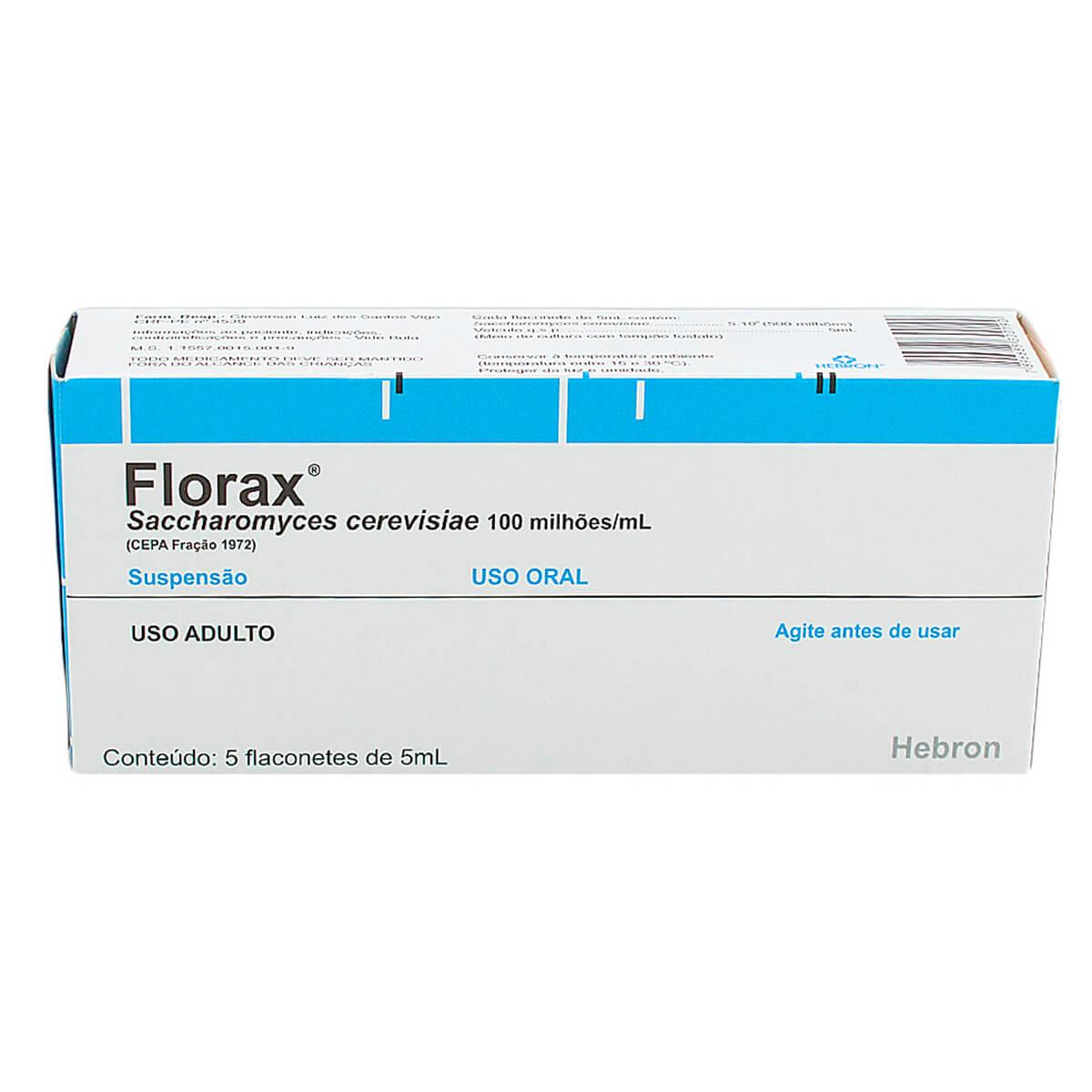 Florax 5 Flaconetes Hebron | Droga Raia