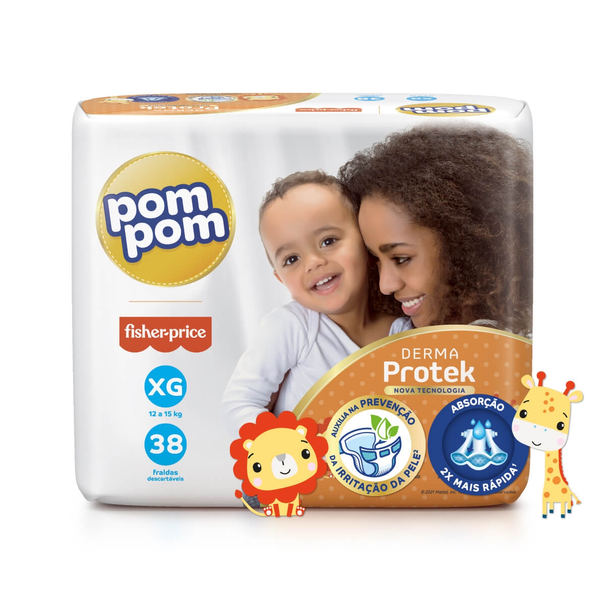 Fralda Pom Pom Derma Protek G 42 unidades - Oferta exclusiva | Droga Raia