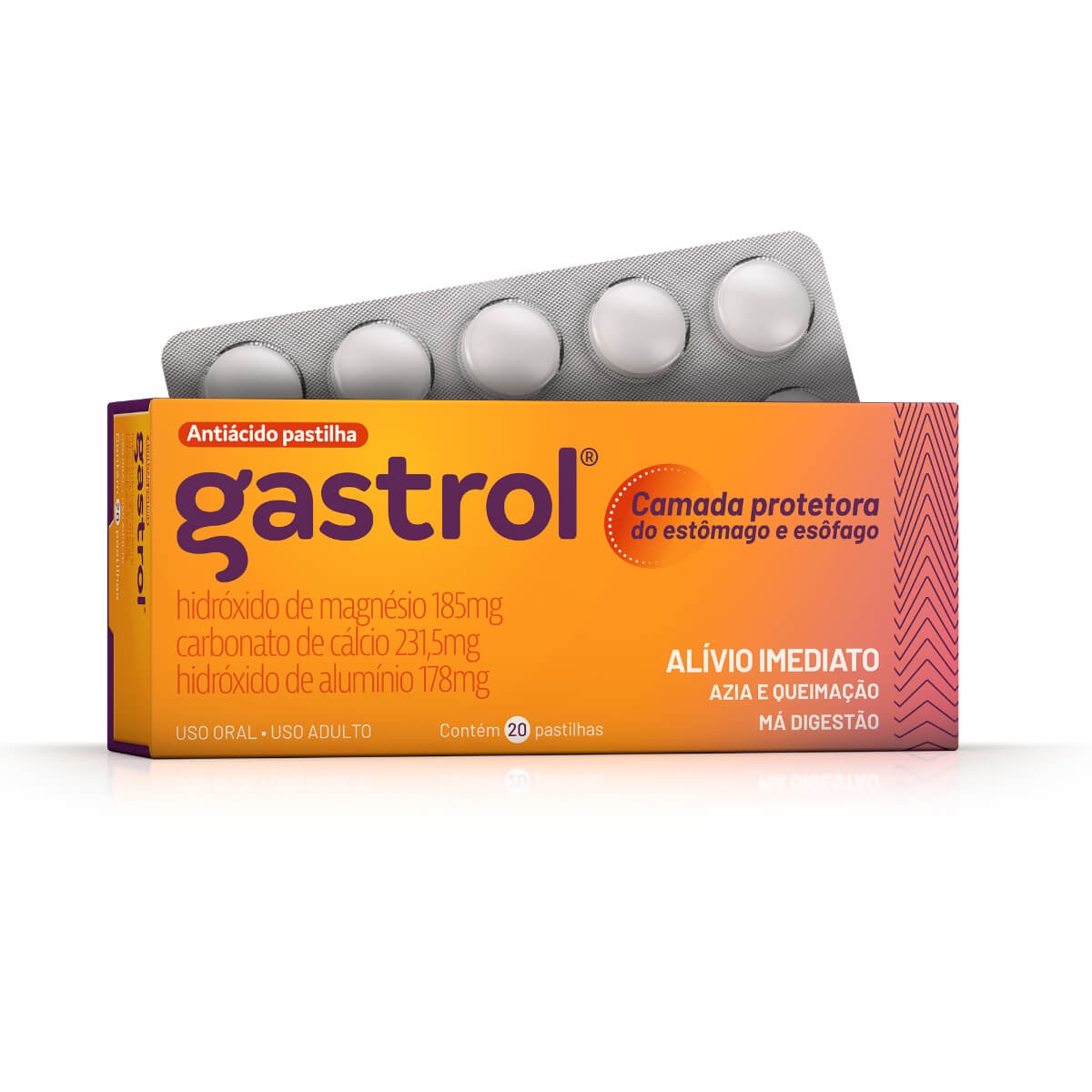 Gastrol Pastilha com 20 Pastilhas | Droga Raia