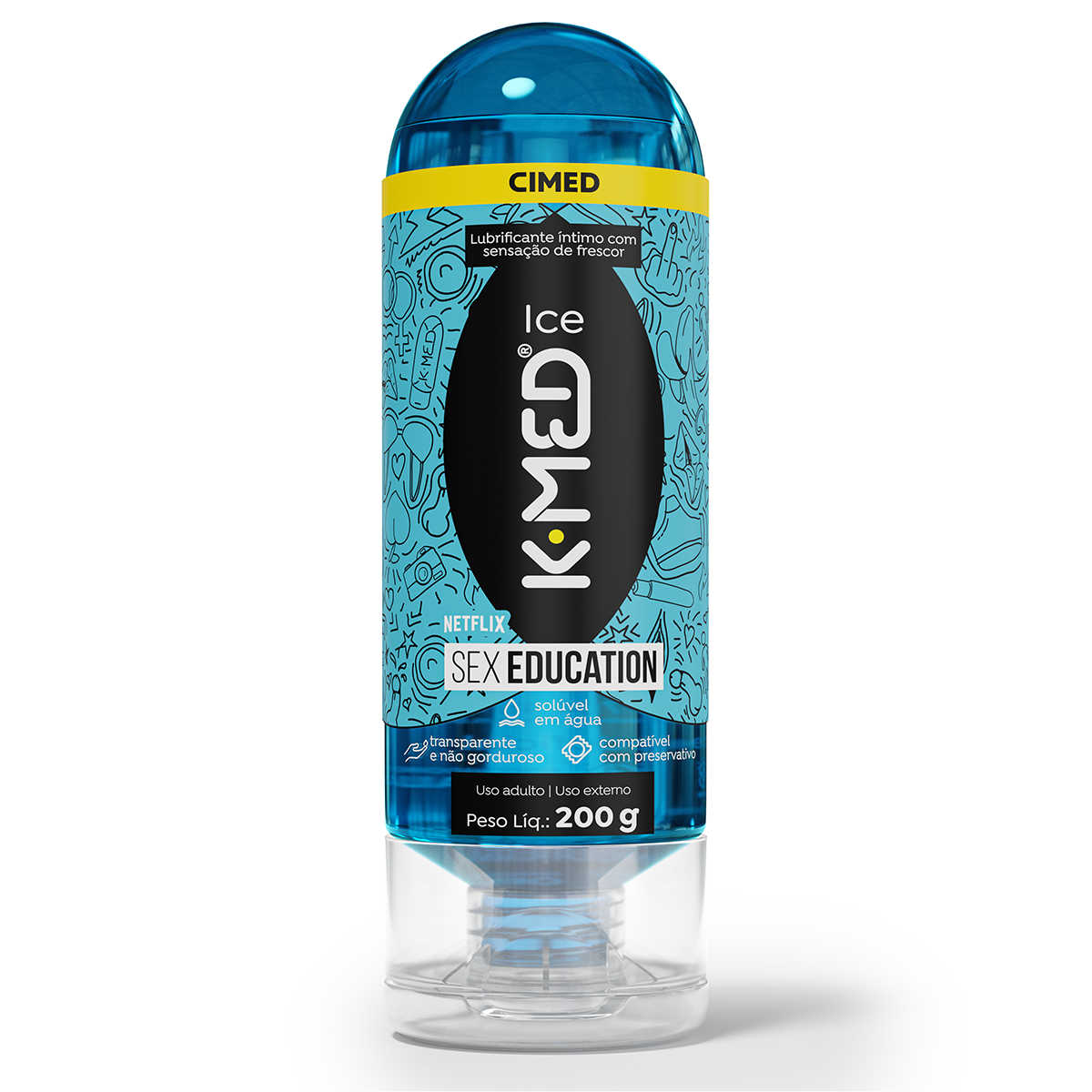 Gel Lubrificante K-Med Ice Sex Education 200g pelo melhor preço | Droga ...