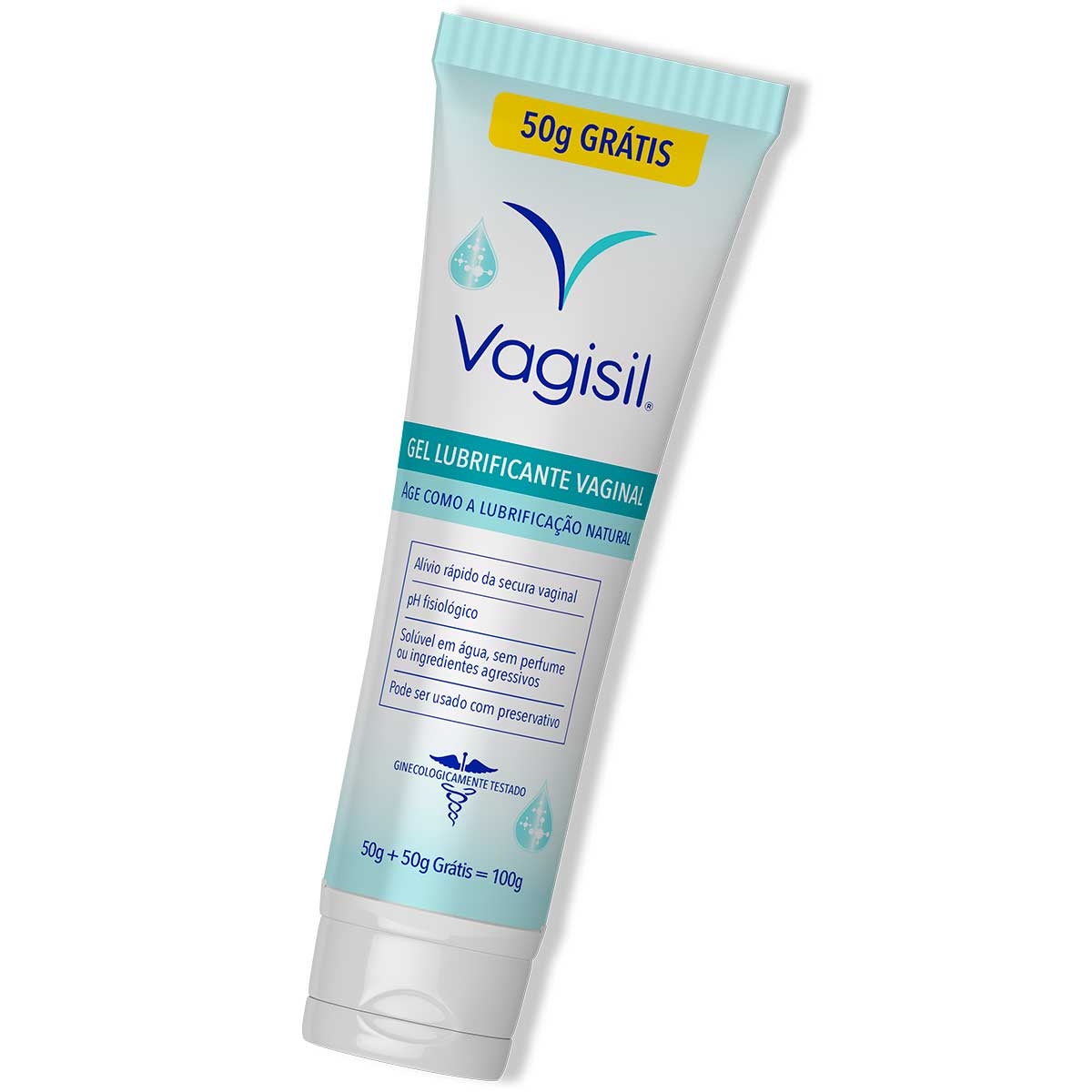 Gel Lubrificante Vaginal Vagisil com 100g pelo menor preço | Droga Raia