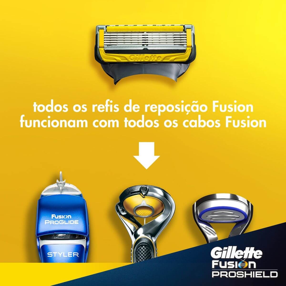 Aparelho de Barbear Gillette Fusion Proshield 1 Unidade | Droga Raia