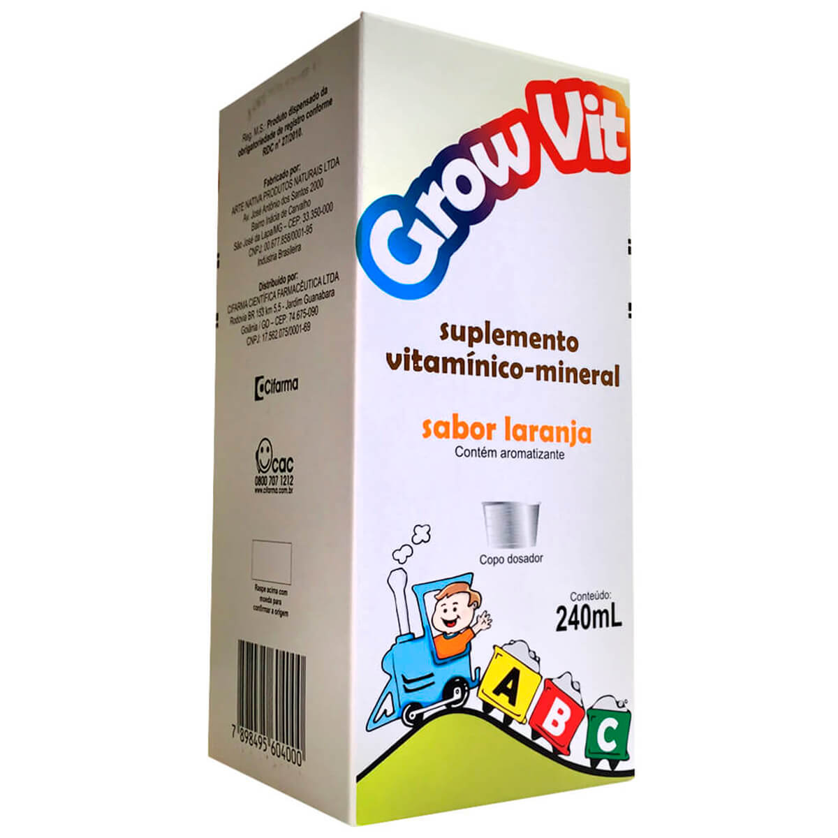 Grow Vit 240ml Solução Cifarma | Droga Raia