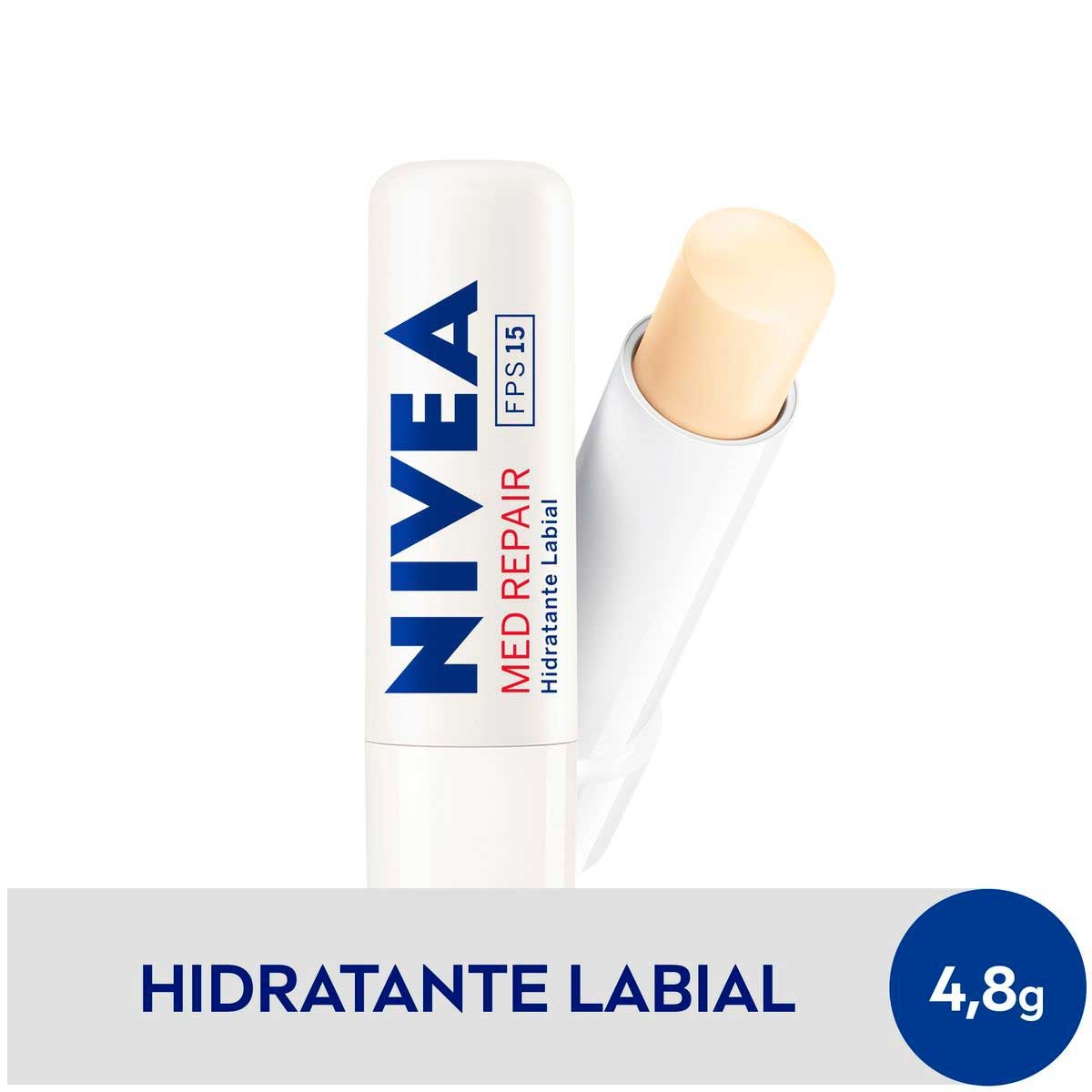 Hidratante Labial Nivea Med Repair FPS 15 com 4,8g | Droga Raia