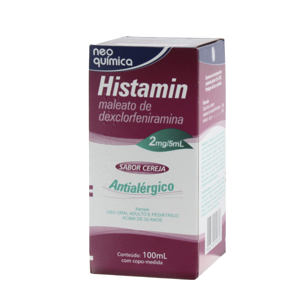 Histamin 2mg 100ml Xarope Neo Química | Droga Raia