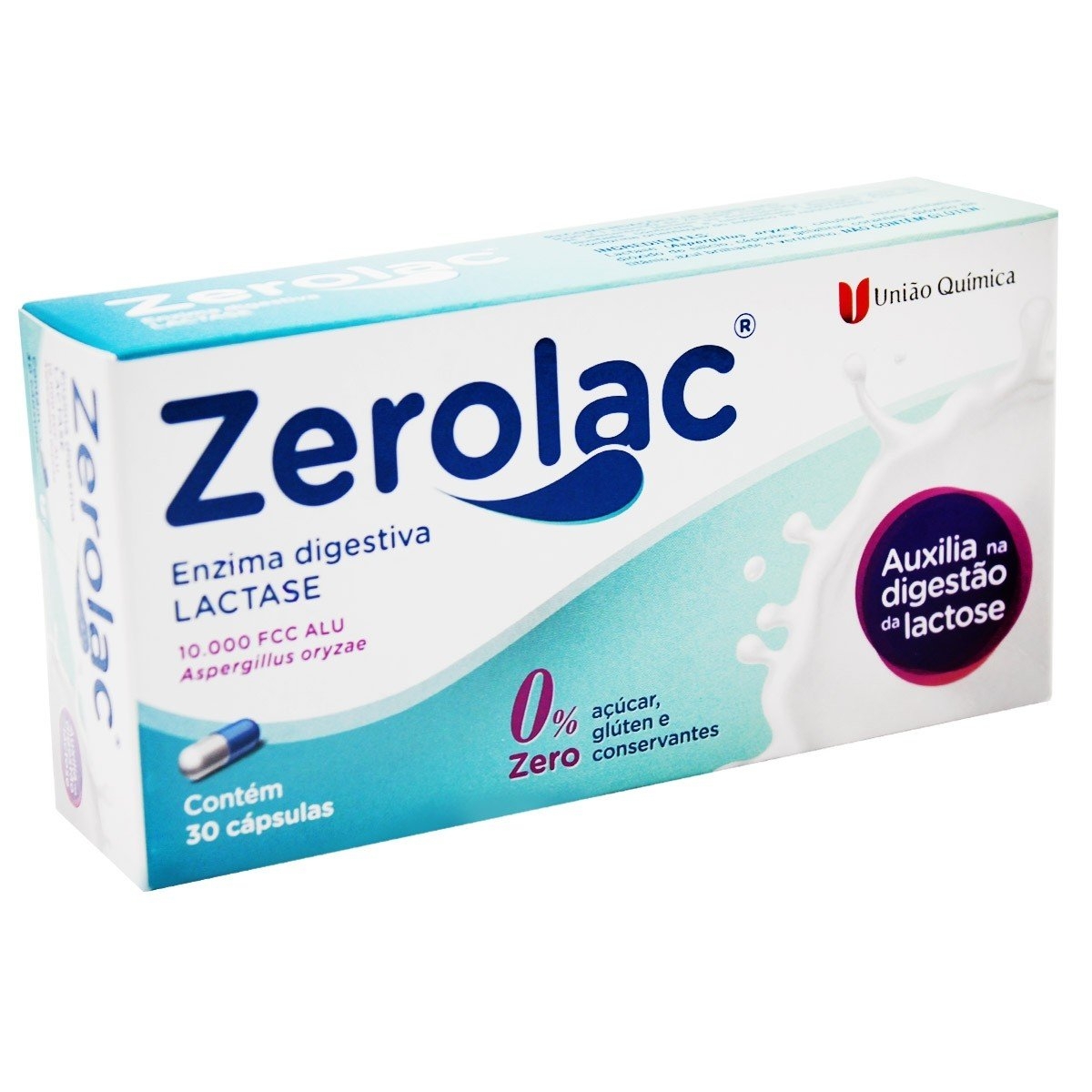 ZEROLAC 10.000 FCC 30 CáPS - UNIãO QUíMICA | Droga Raia