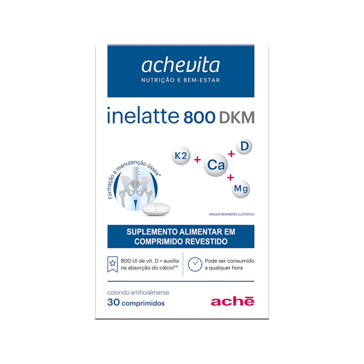 Inelatte 800 DKM com 30 comprimidos: O que é e para que serve | Droga Raia