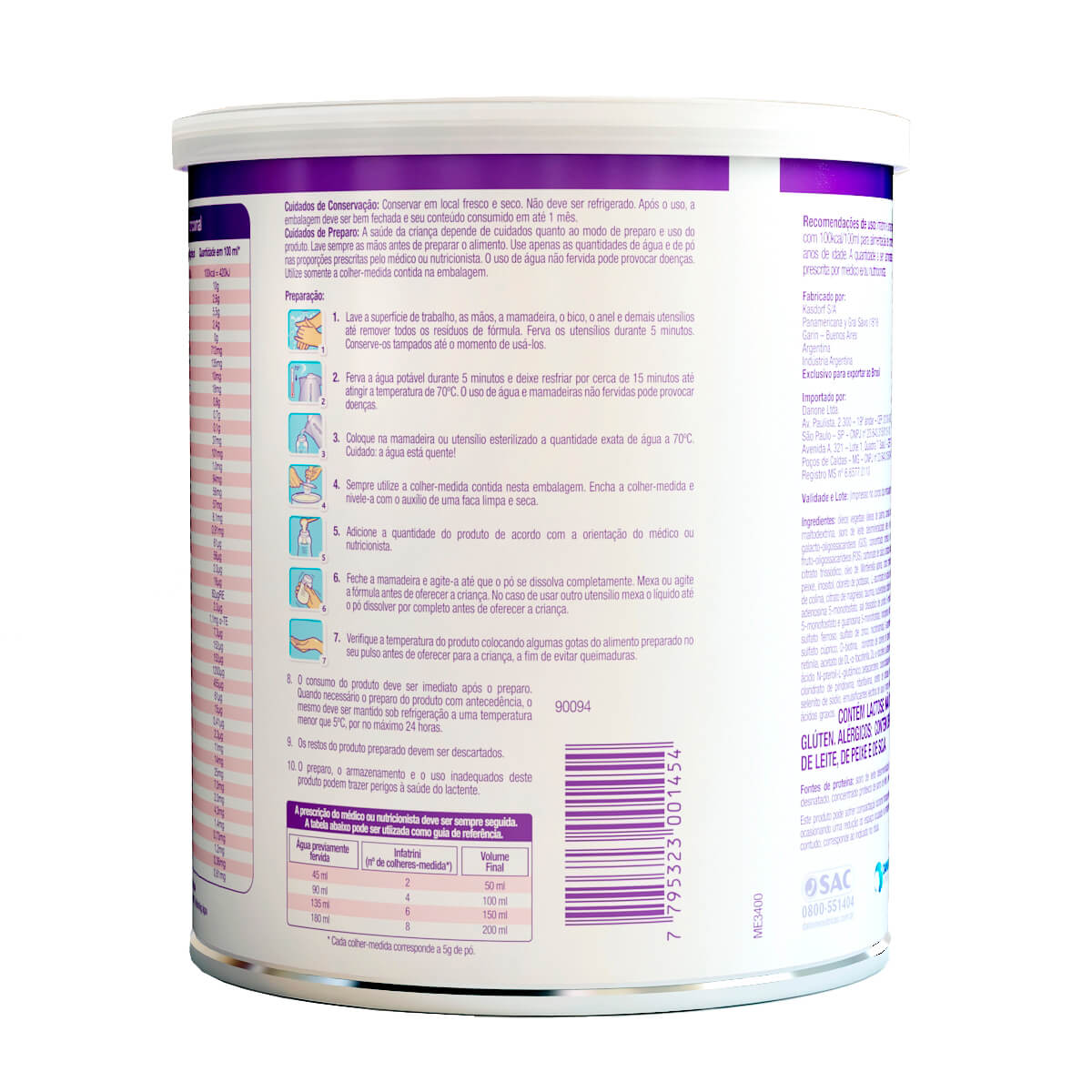 Danone Fórmula Infantil para Lactentes Infatrini 400g | Droga Raia