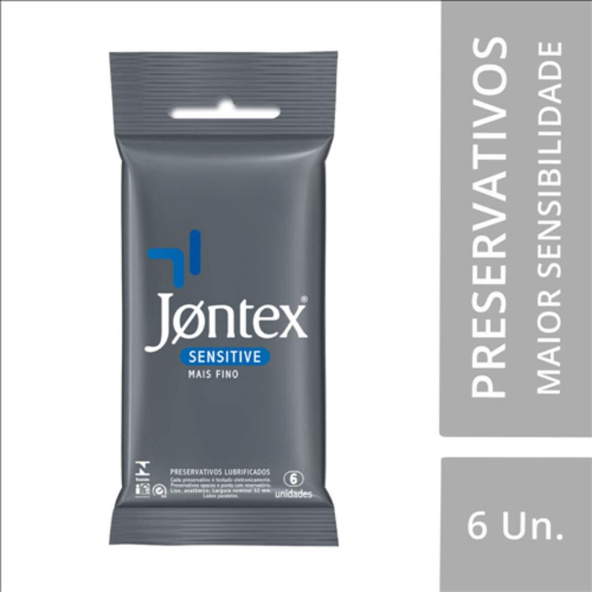 Preservativo Jontex Sensitive 6 unidades | Droga Raia