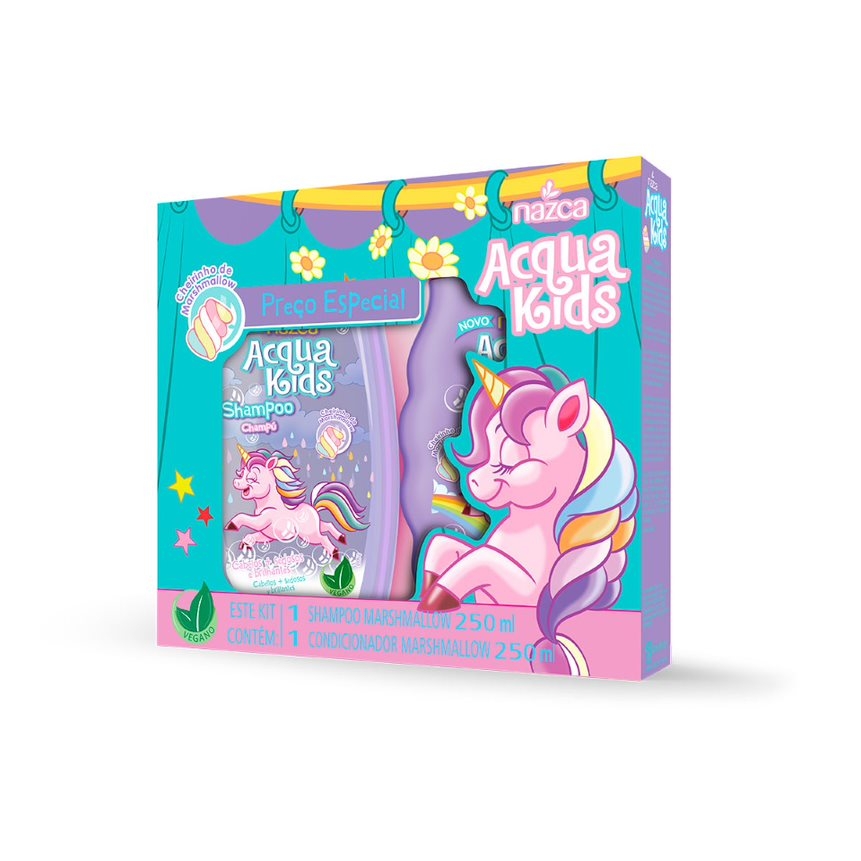 Kit Acqua Kids Marshmallow Shampoo + Condicionador - Oferta | Droga Raia