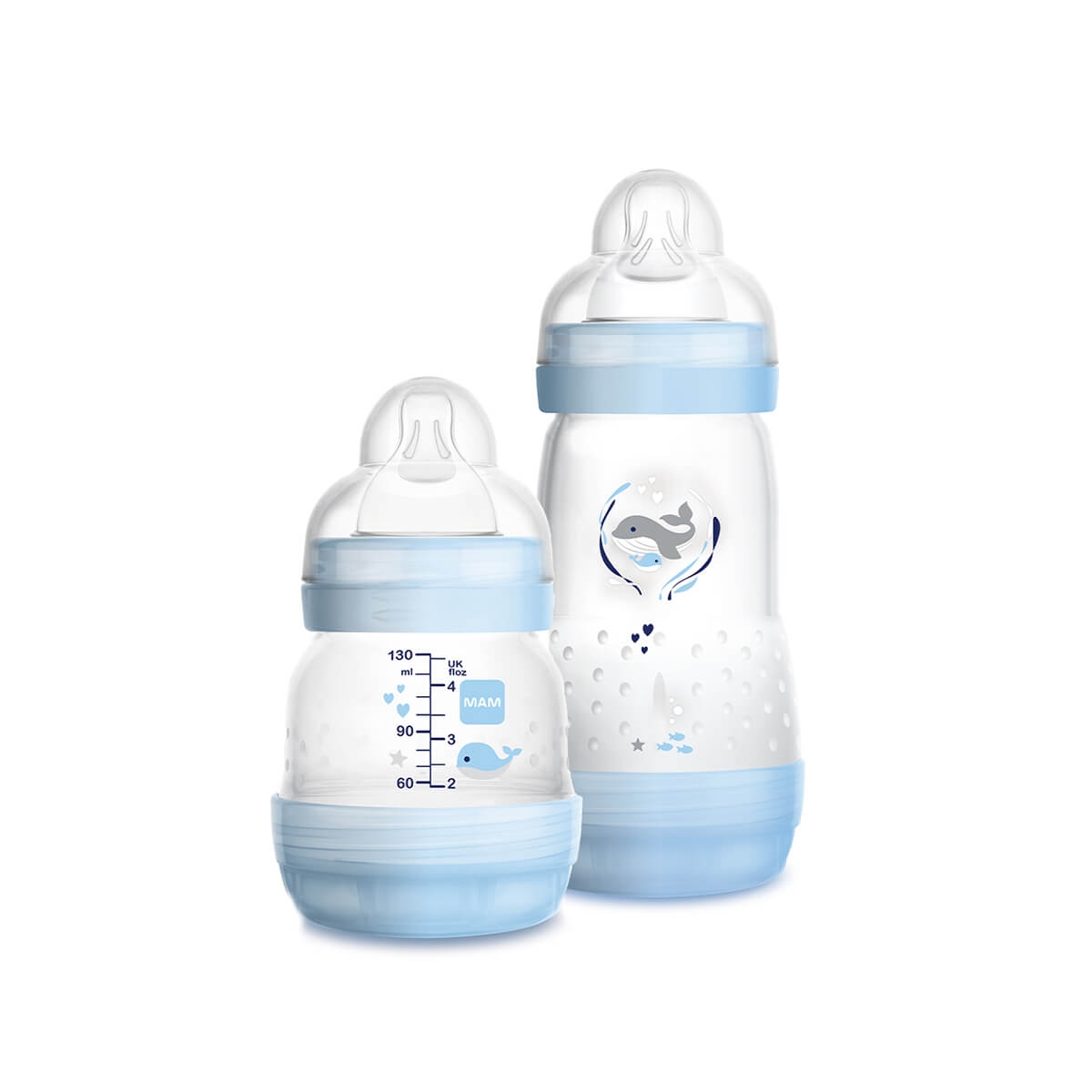 Kit Mamadeira MAM Easy Start Starter Set Azul c/ 2un em oferta | Droga Raia