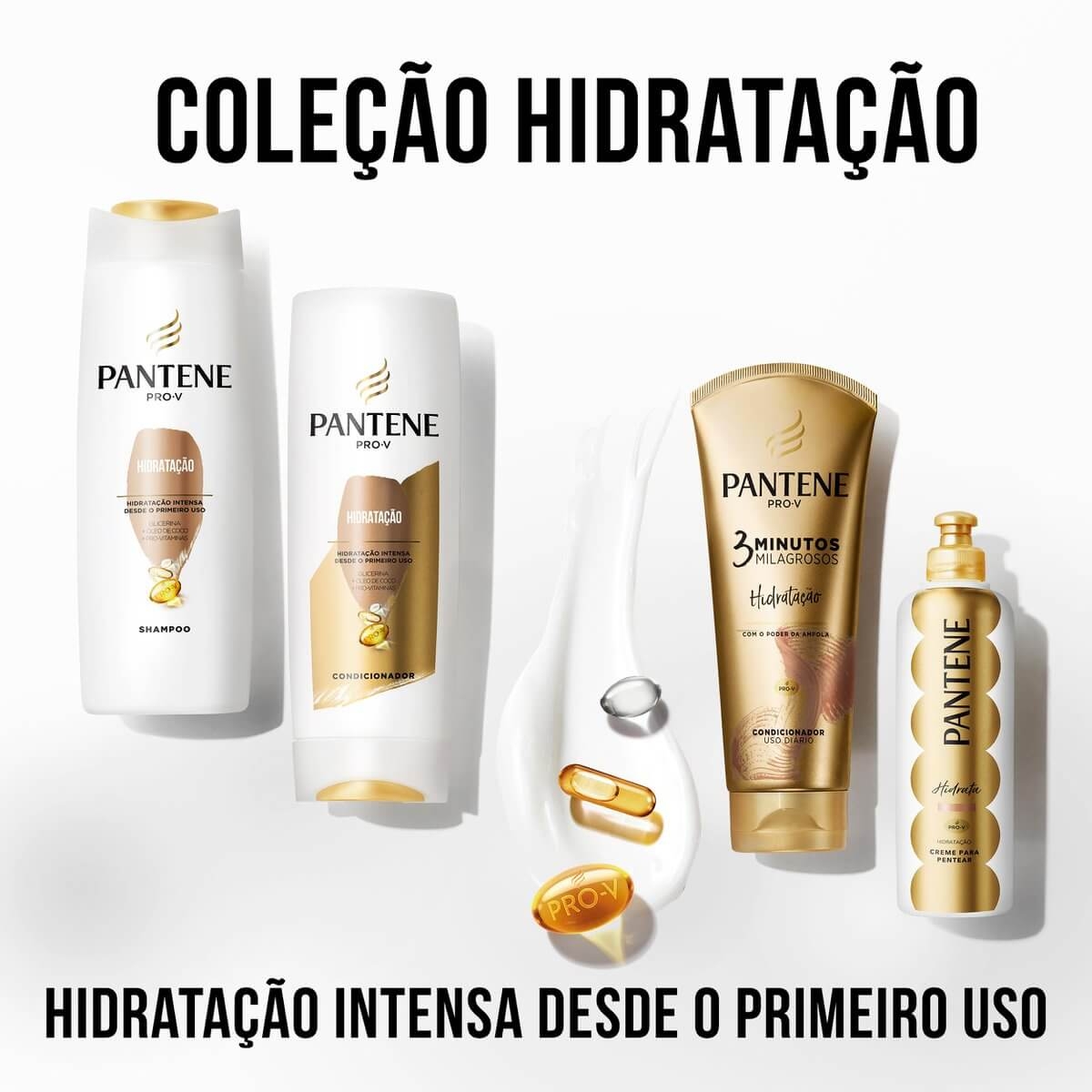 Kit Pantene Hidratação Shampoo 350ml + Condicionador 175ml | Droga Raia