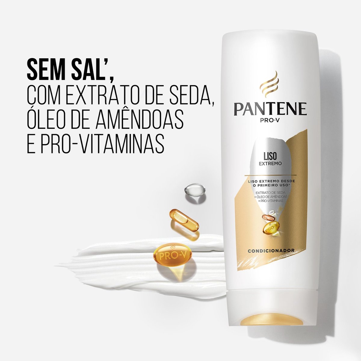 Kit Pantene Liso Extremo Shampoo 350ml + Condicionador 175ml | Droga Raia