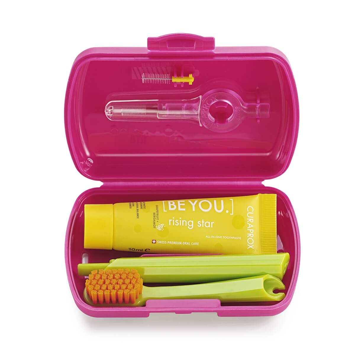 Kit de Viagem Curaprox Escova de Dente + Escova Interdental + Pasta de ...
