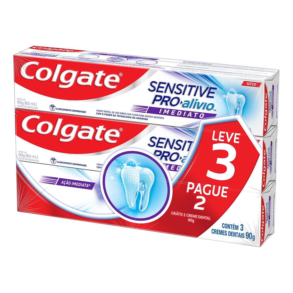 Kit Colgate Sensitive Pro-Alívio Imediato: Leve 3 Pague 2 | Droga Raia