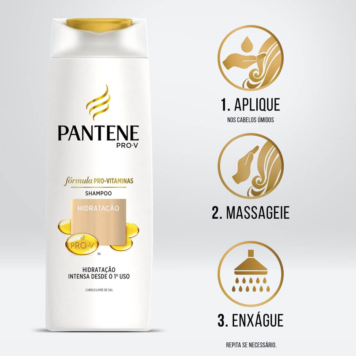 Kit Pantene Hidratação Shampoo 350ml + Condicionador 175ml | Droga Raia