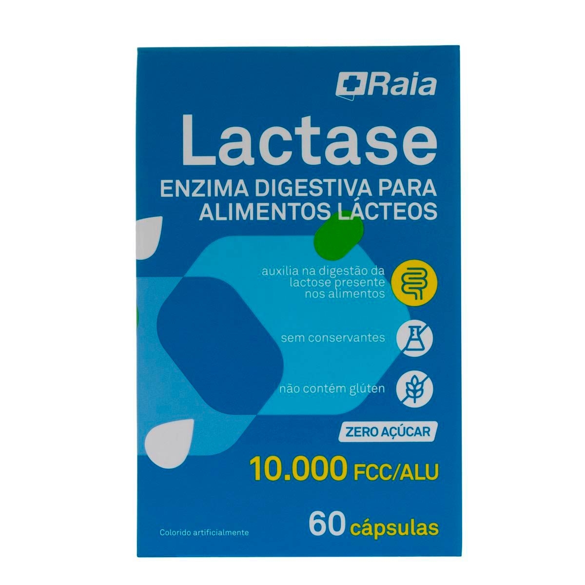 Lactase Enzima Digestiva Raia 10.000 Fcc 60 Cápsulas - Mais Preço