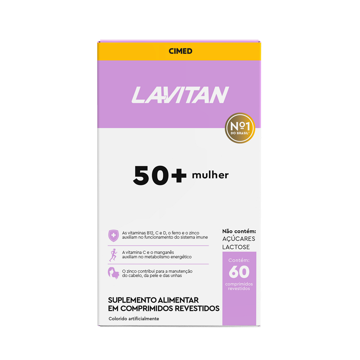 Lavitan 50+ Mulher 60 comprimidos: preço, bula e onde comprar | Droga Raia