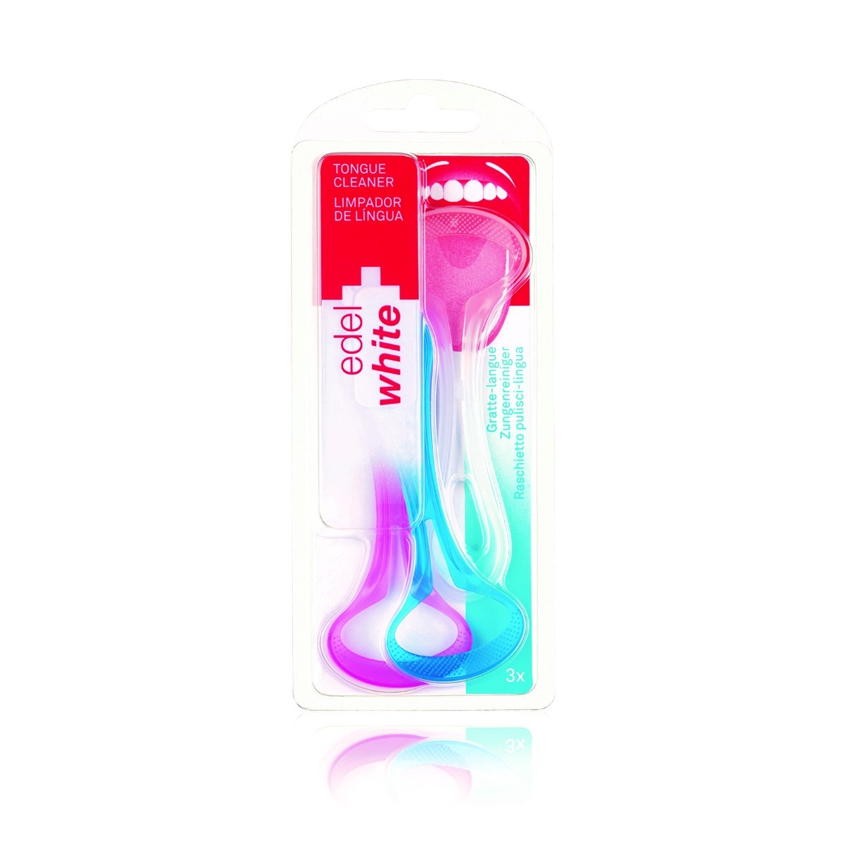 Limpador de Língua Edel White EW-TC3 3 Unidades em promoção | Droga Raia