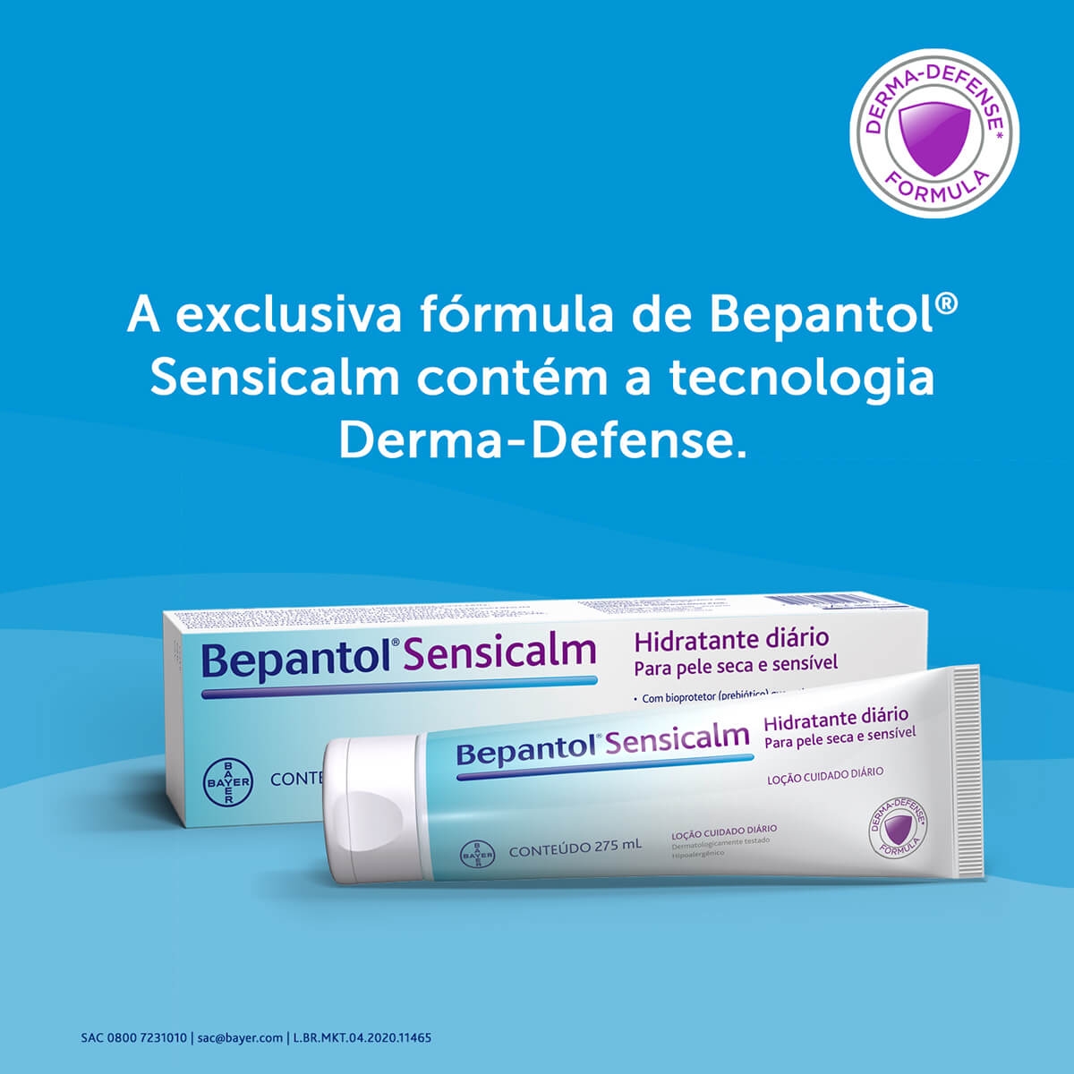 Hidratante Bepantol Sensicalm 275ml | Droga Raia