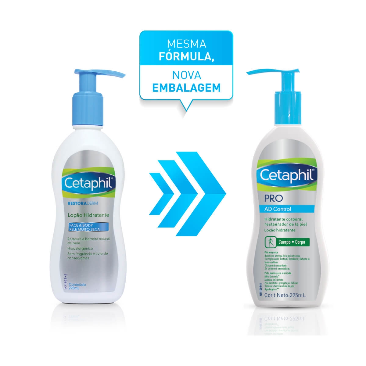 Loção Hidratante Cetaphil Pro AD Control Restoraderm 295ml | Droga Raia