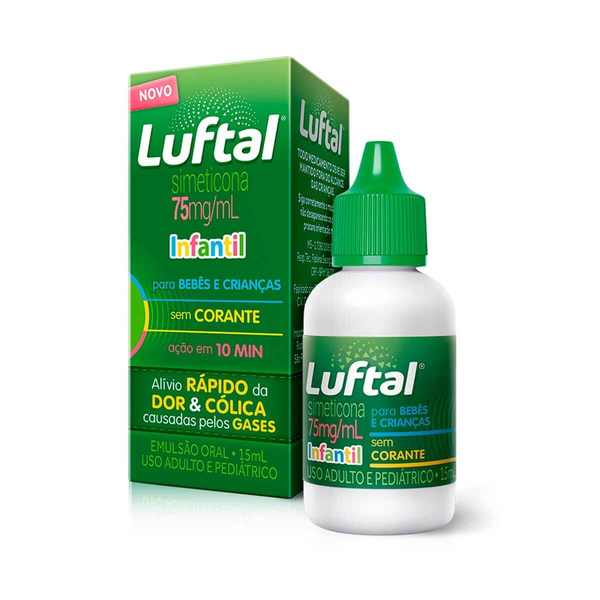 Luftal Infantil 75mg/ml Gotas com 15ml: Encontre o menor preço | Droga Raia