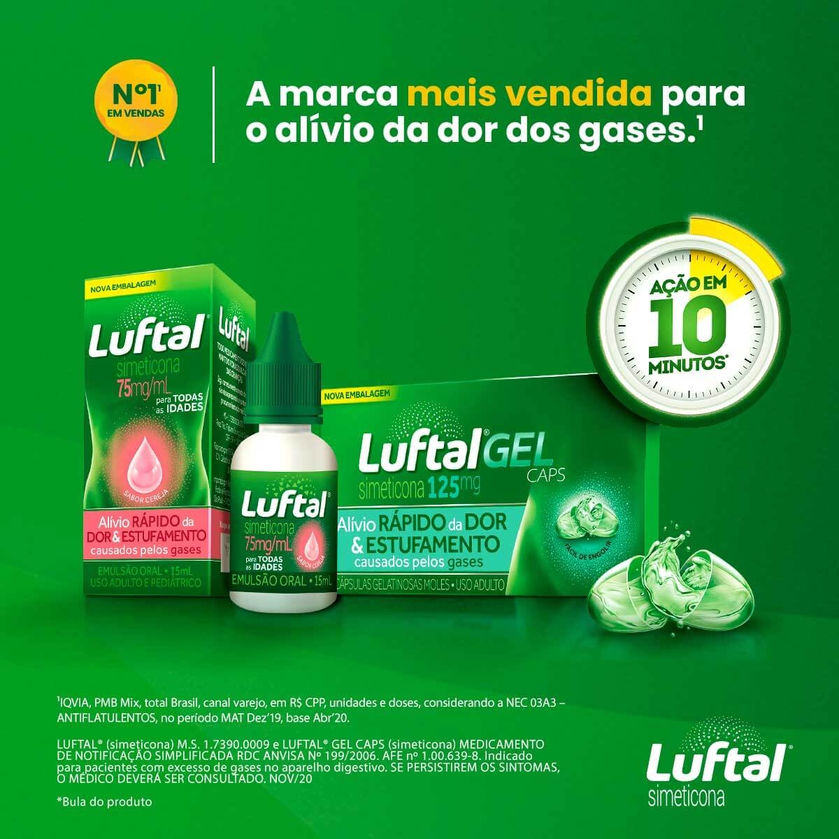 Luftal Infantil 75mg/ml Gotas com 15ml: Encontre o menor preço | Droga Raia