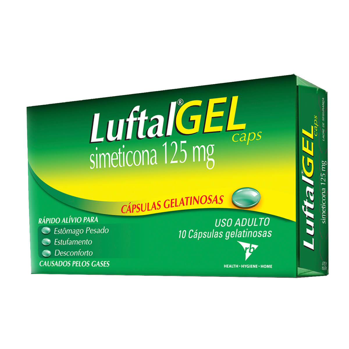 Luftal Gel 125mg 10 Cápsulas | Droga Raia