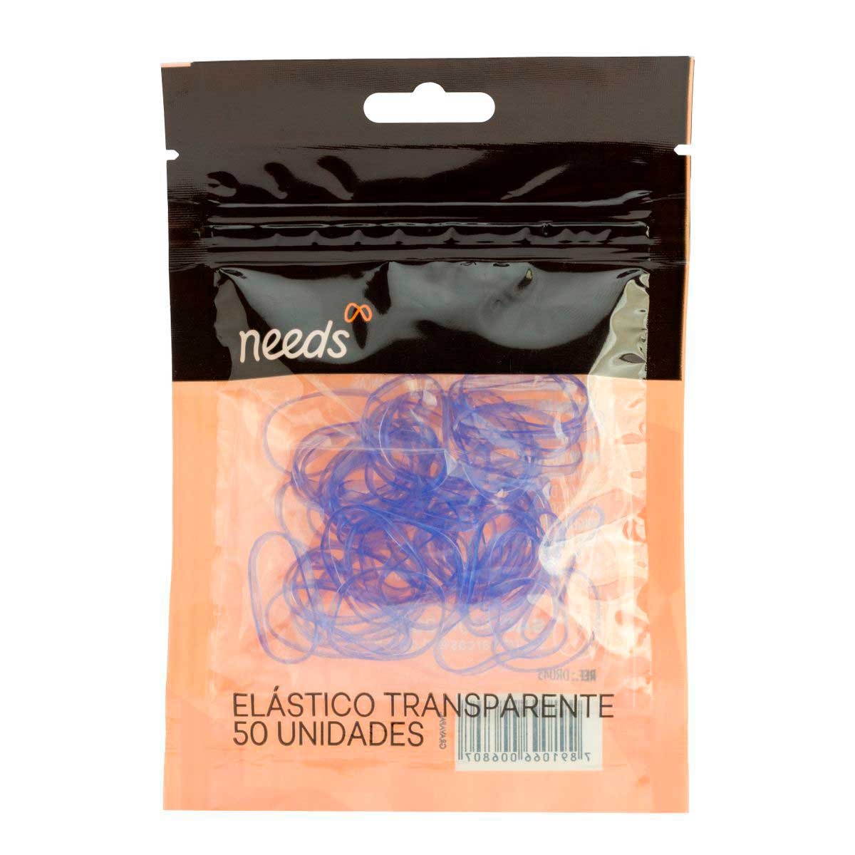 Mini Elástico Transparente Silicone Needs/Triss 50 Unidades | Droga Raia